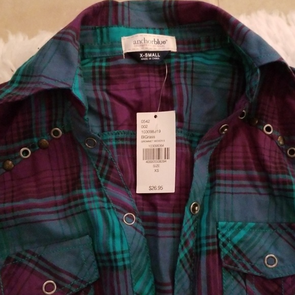 anchor blue | Shirts & Tops | Anchor Blue Plaid | Poshmark